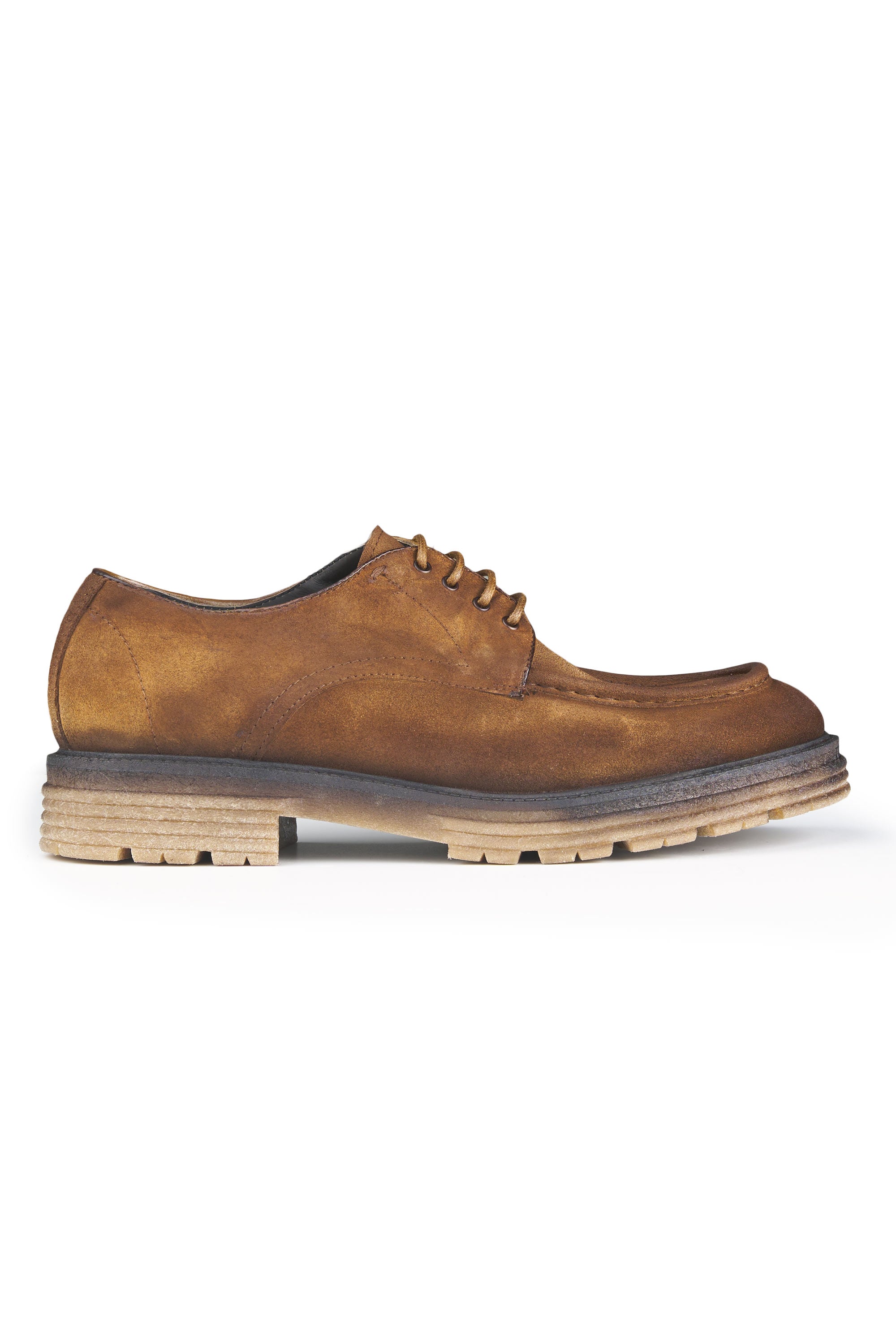 Suede Derby with Lugged Sole – MONTEZEMOLO