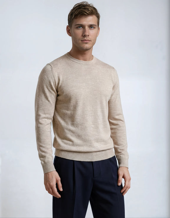 Crewneck Merino-wool blend – MONTEZEMOLO